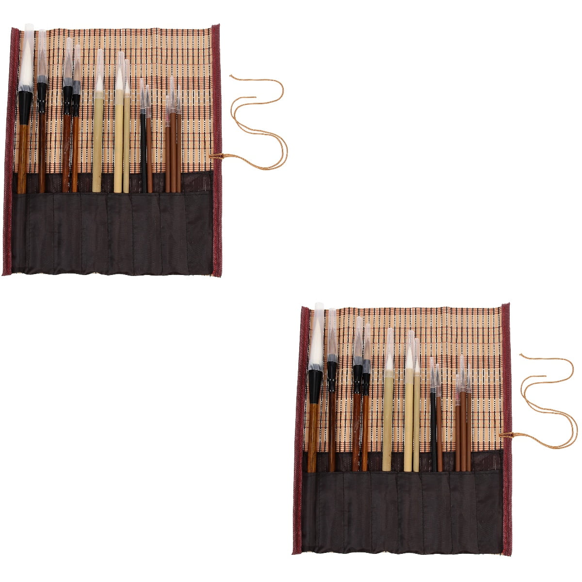 2 Pack Chinese Painting Brush Set for Writing Black Pens Calligraphy ...