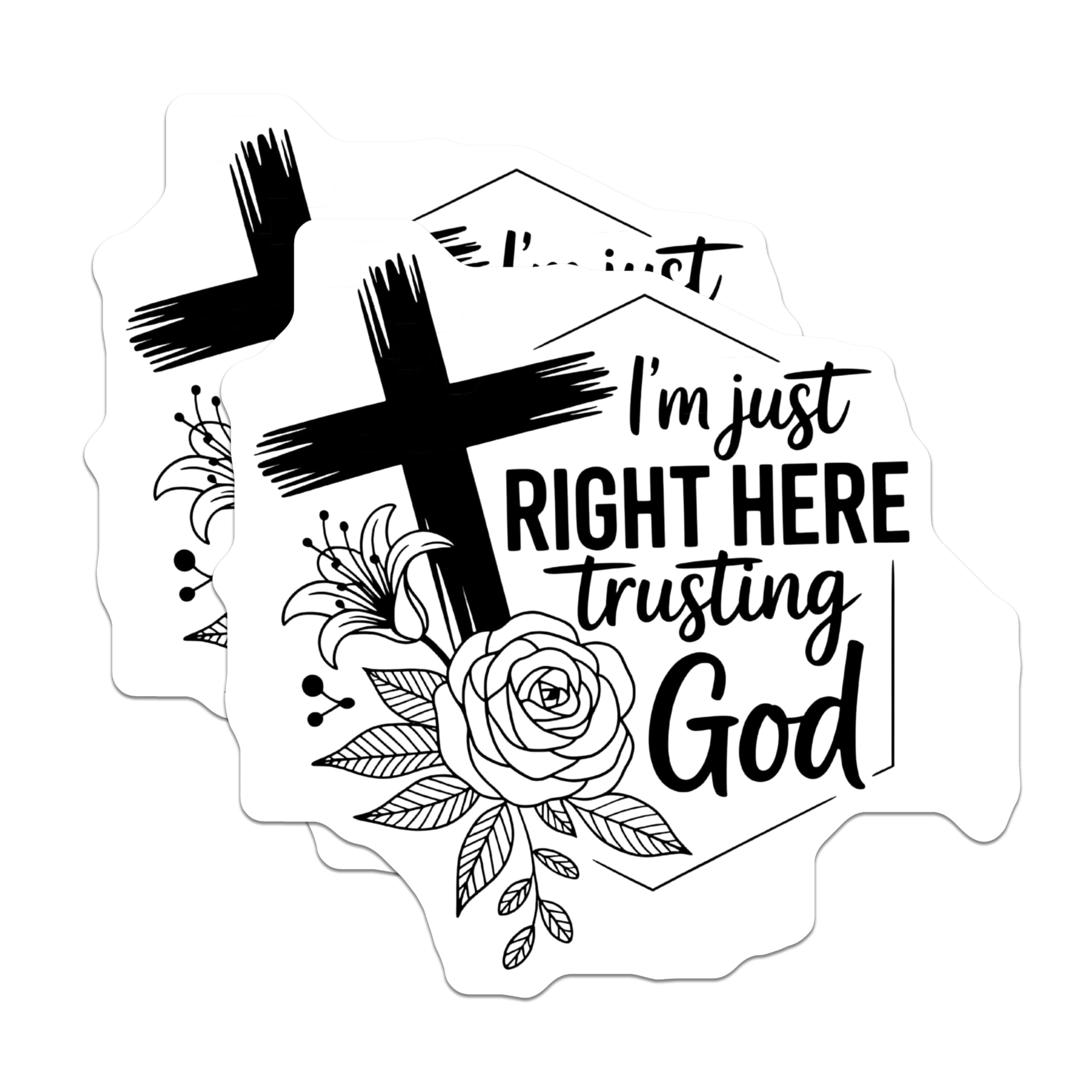 (2 Pack) Christian Quote Magnets - Trusting God Decor - Religious ...