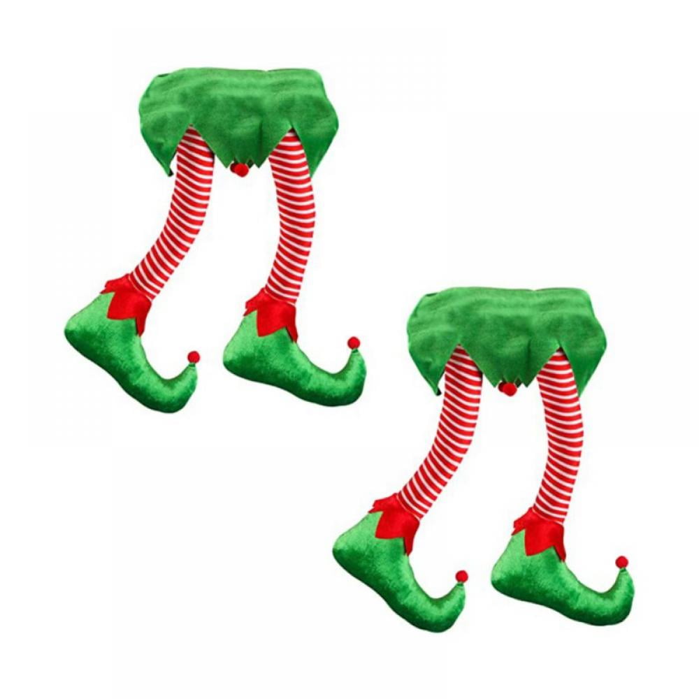 2 Pack Christmas Elf Legs Christmas Tree Elf Legs Ornament Christmas ...