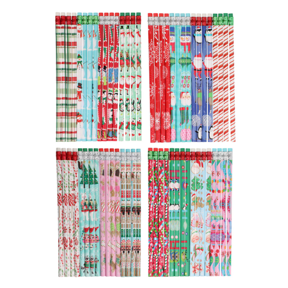 2 Pack Christmas Holiday Pencils (16 Ct Each) – Festive Holiday Pencils ...