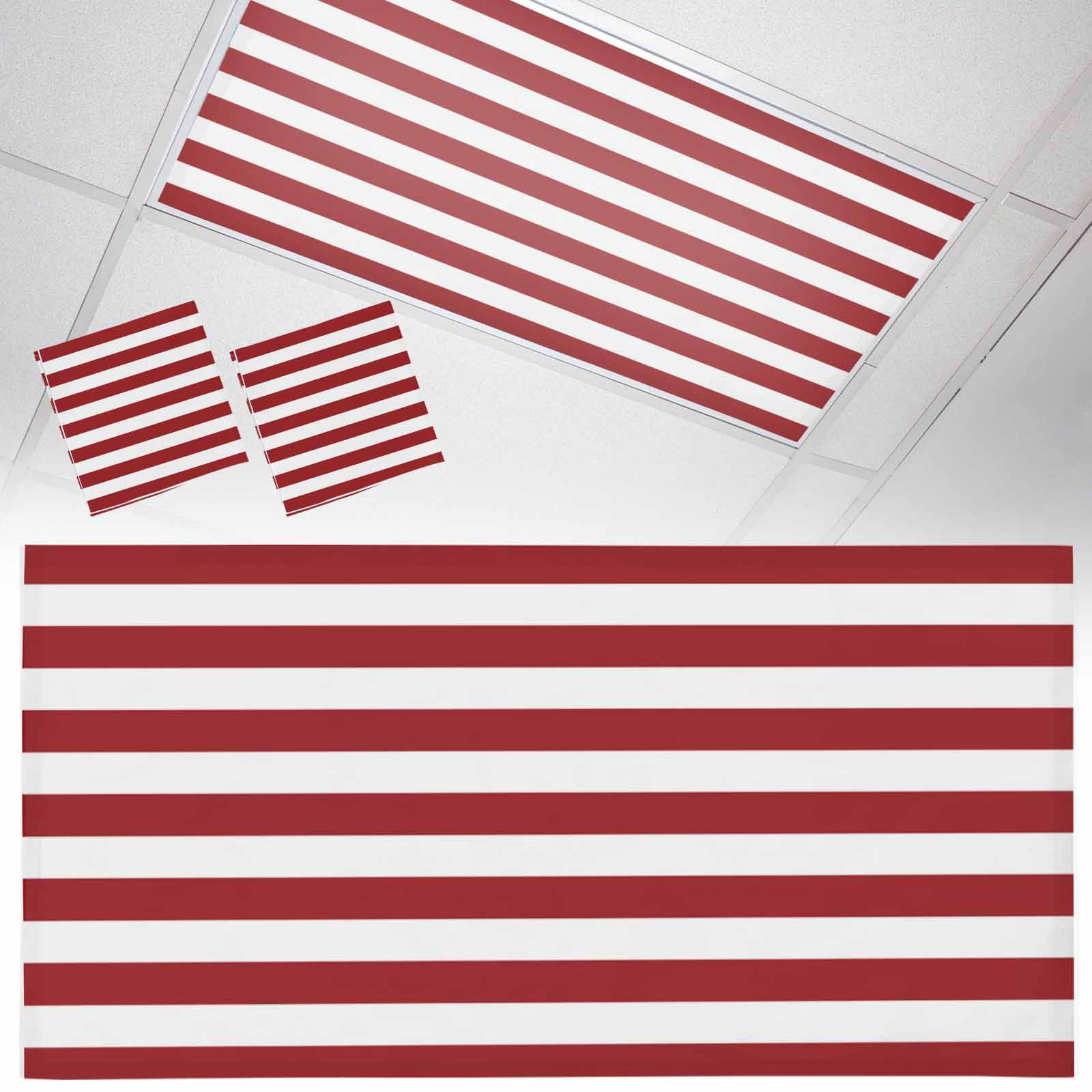 2 Pack Christmas Red Fluorescent Light Covers for Ceiling Lights and ...