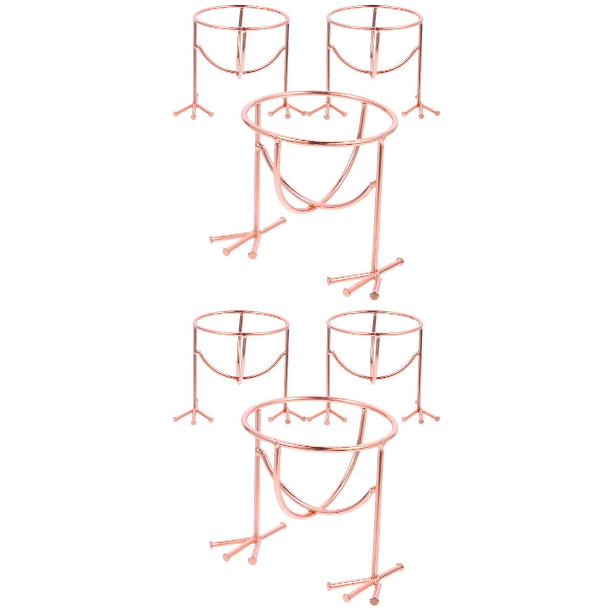 2 Pack Chrome Beauty Egg Powder Puff Holder Air Permeable Plant Holders ...