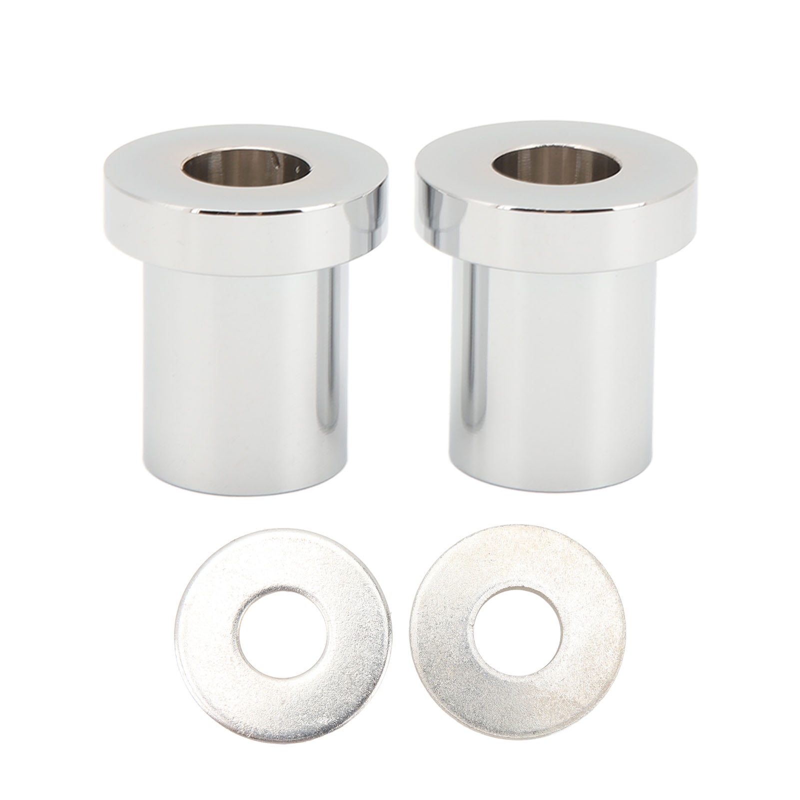 2-Pack Chrome Handlebar Riser Bushings - Compatible with Deluxe ...