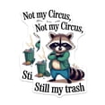 (2 Pack) Not My Circus Stickers - Raccoon Still My Trash Decals ...