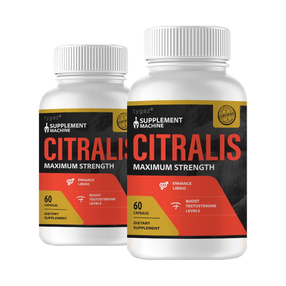 (2 Pack) Citralis - Citralis Supplement Machine Mens Capsules - Walmart ...