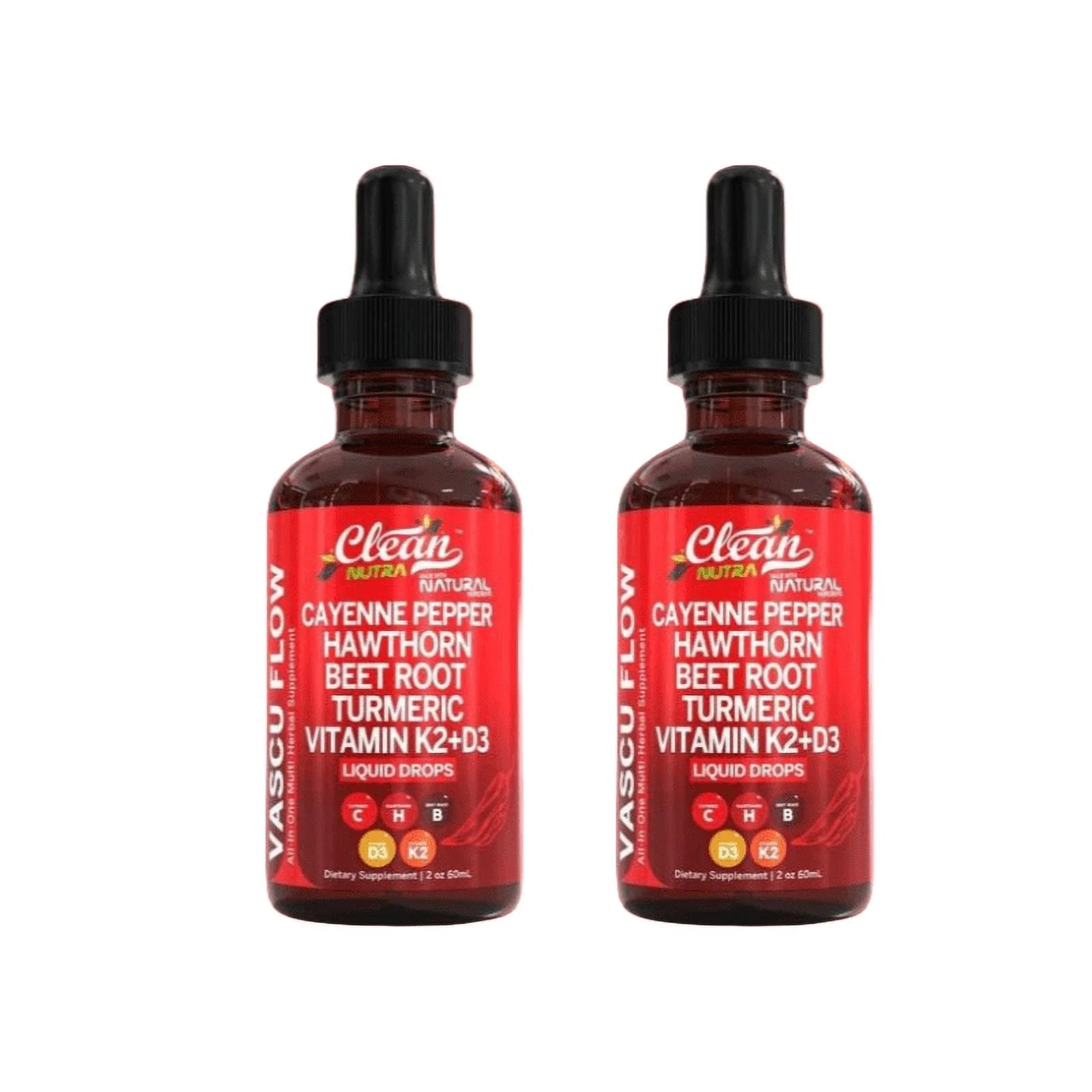 2 Pack Clеаn Nvtrа Cayenne Pepper Liquid + Hawthorn Berry - Walmart.com