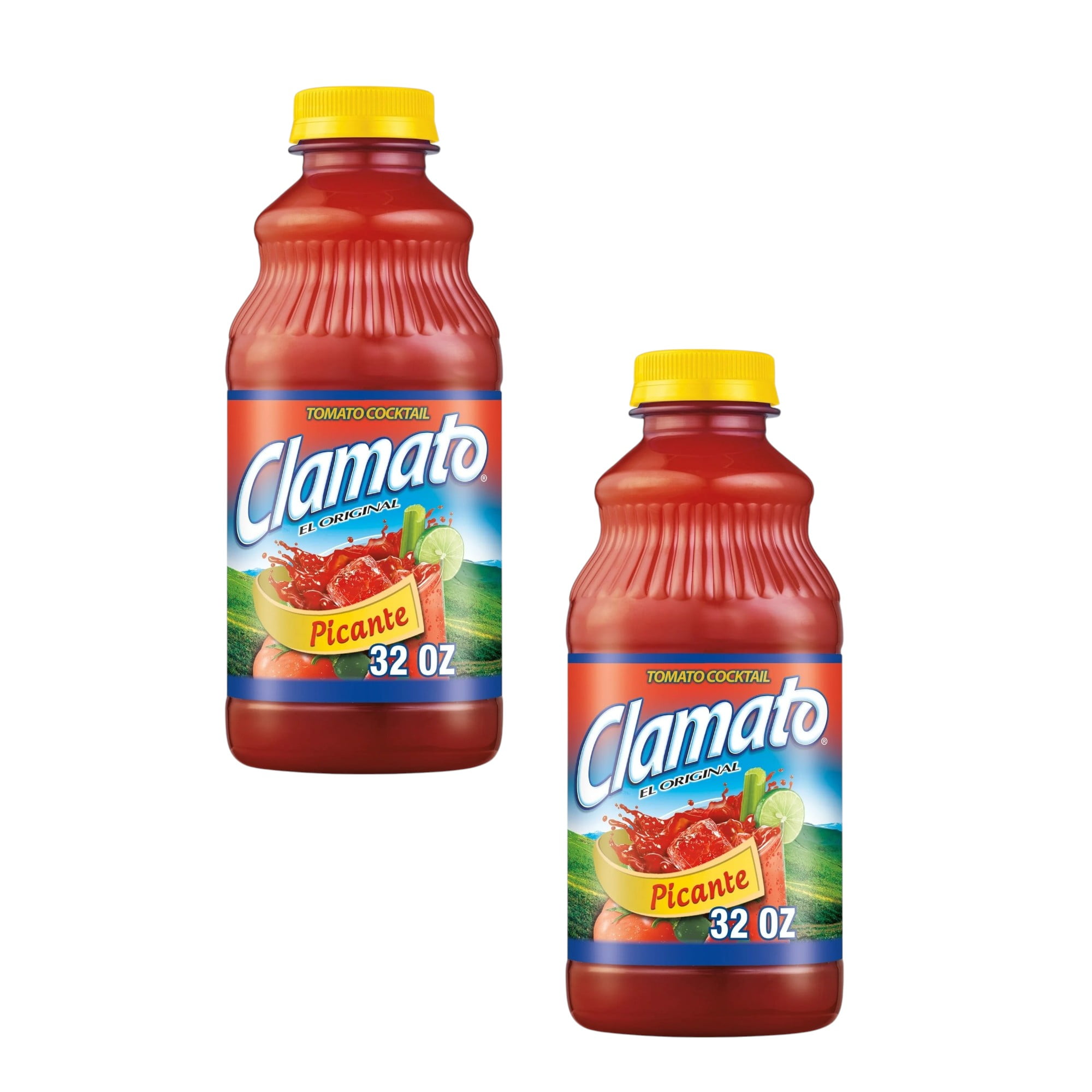 ( 2 Pack ) Clamato Picante Tomato Cocktail Mixer, 32 fl oz, Bottle ...