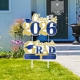 2 Pack Class of 2026 Graduation Yard Signs with Stakes - Blue Gold ...