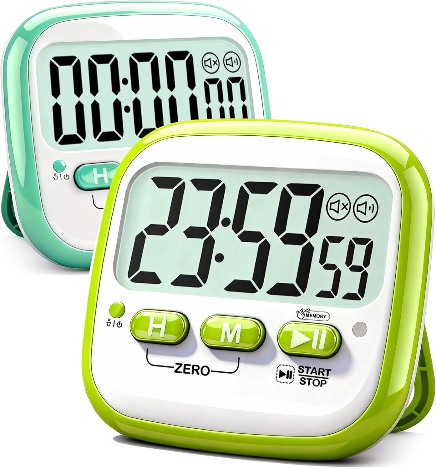 2 Pack Classroom Timers for Kids Teachers, Magnetic Countdown Digital ...