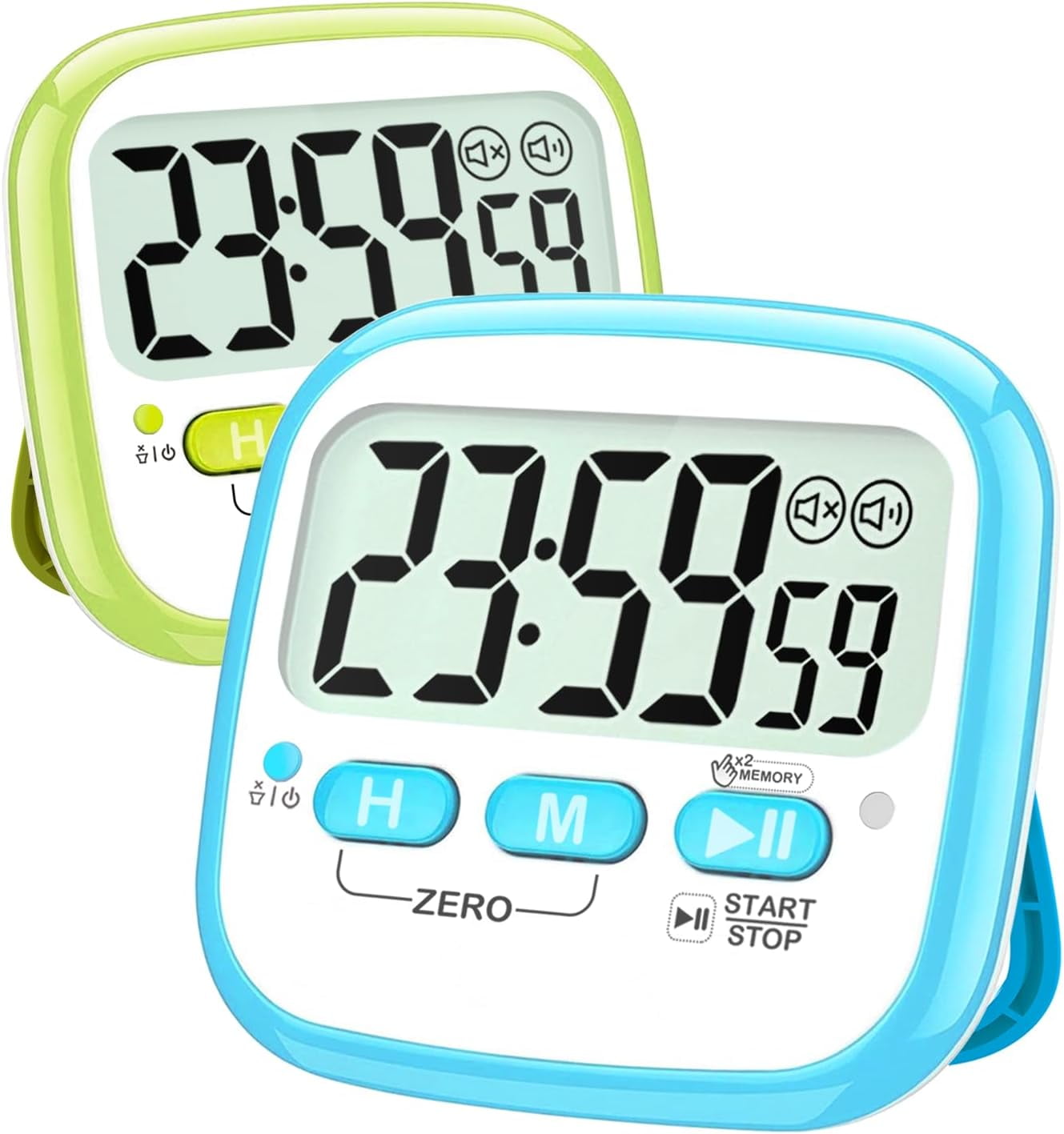 2 Pack Classroom Timers for Kids Teachers, Magnetic Countdown Digital ...