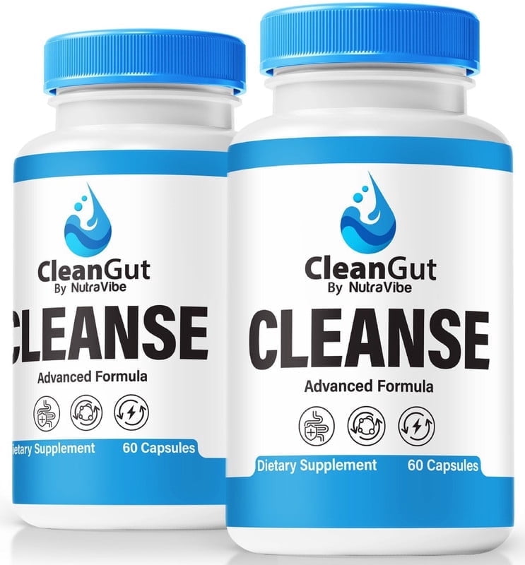 (2 Pack) Clean Gut Cleanse Capsules, Premium All-Natural Formula ...