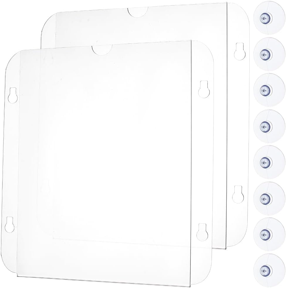 2 Pack Clear Acrylic Sign Holder 11.1x10.4 Inch High Transparency ...