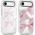2 Pack Clear Bow Phone Case for iPhone Air 6.5 inch, Cute Aesthetic ...