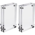 2 Pack Clear Desktop Double Sided Magnetic Picture Display Acrylic ...