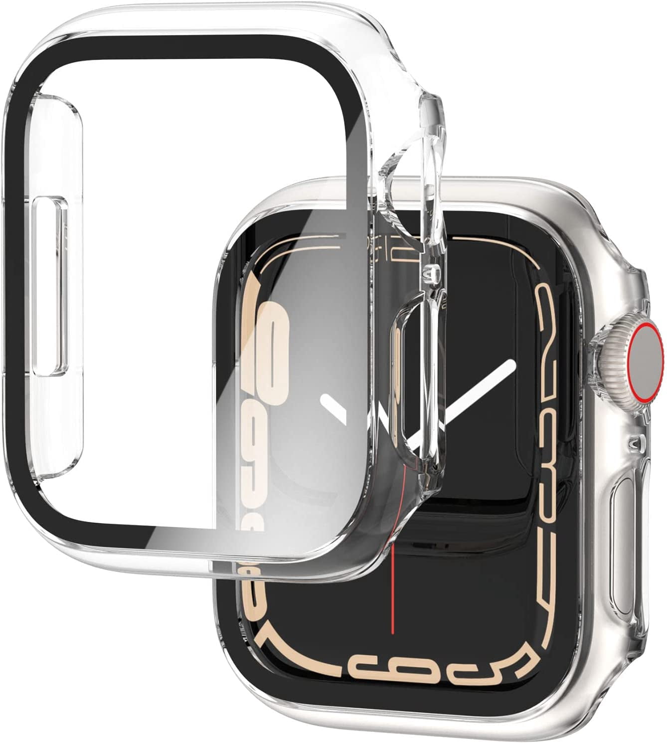 [2-Pack] Clear Hard Case Compatible with Apple Watch Series 6/5/4/SE ...