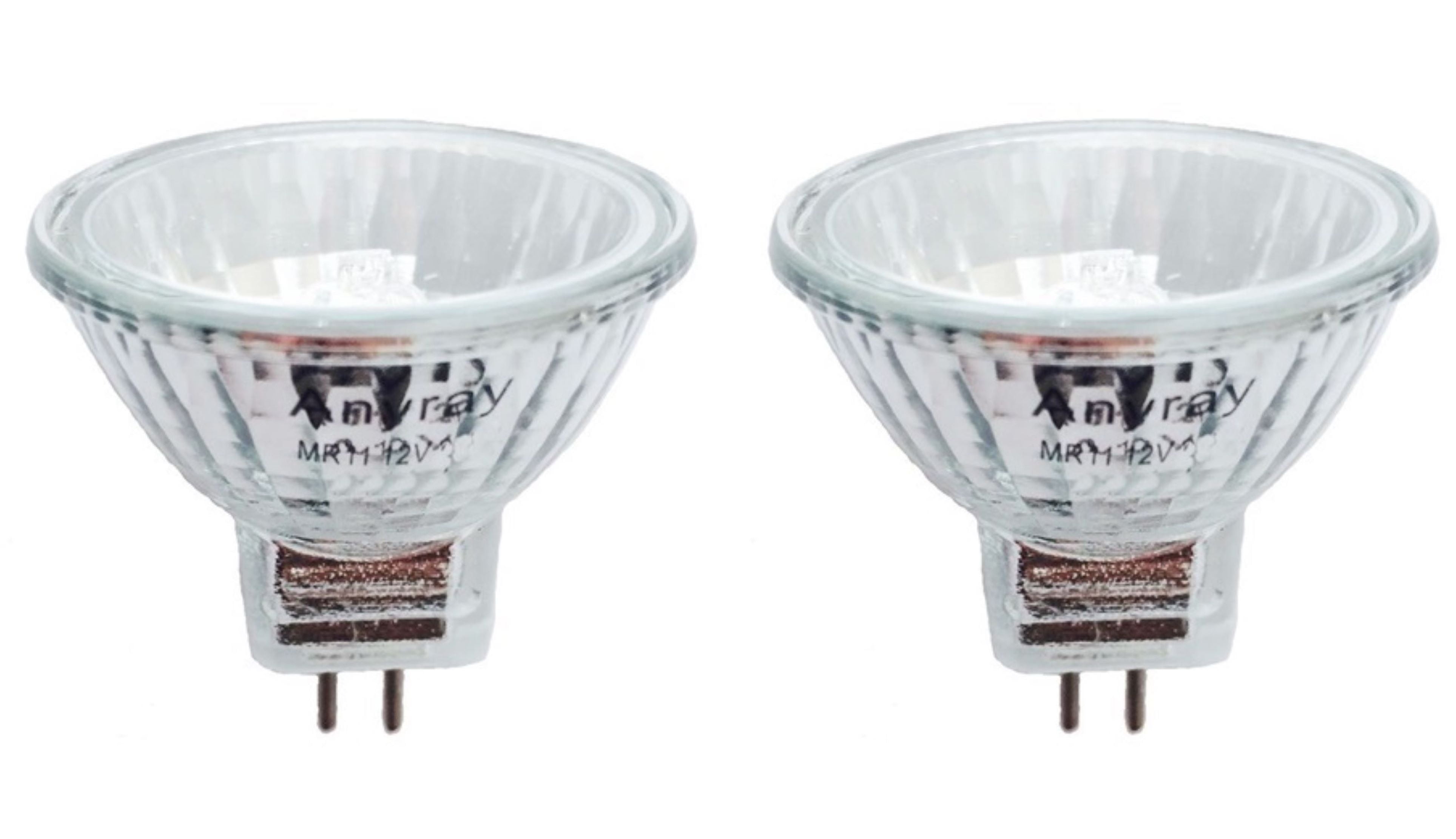 (2)-Pack Clear MR11 12V 5W Fiber Optic Christmas Light Bulb 12-Volt 5 ...