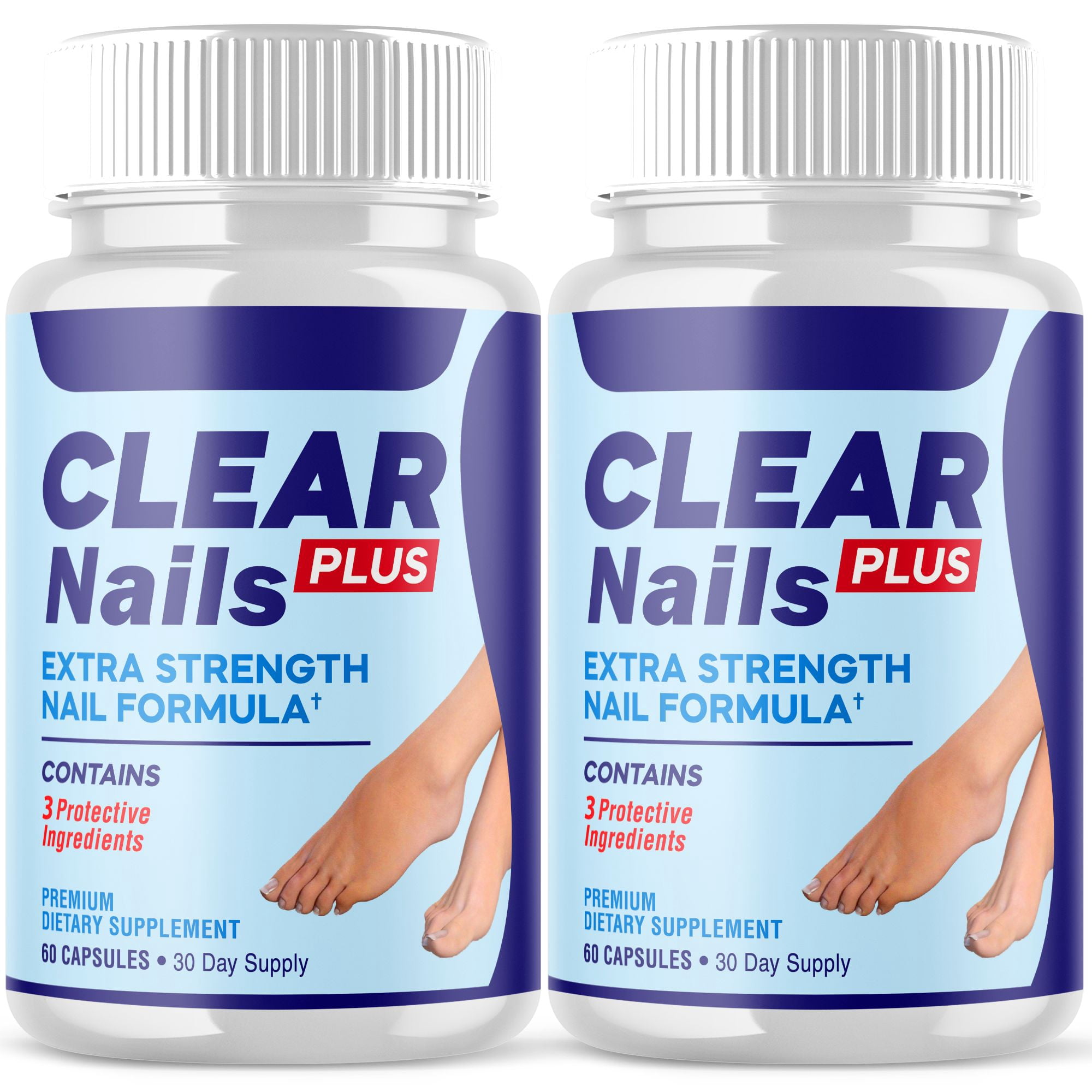 (2 Pack) Clear Nails Plus - Probiotic Fungus Supplement for Nails - 120 ...