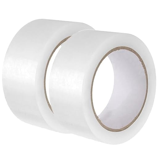 2 Pack Clear Packing Tape Heavy Duty, 2 inch X 110 Yards Per Roll, Wide ...