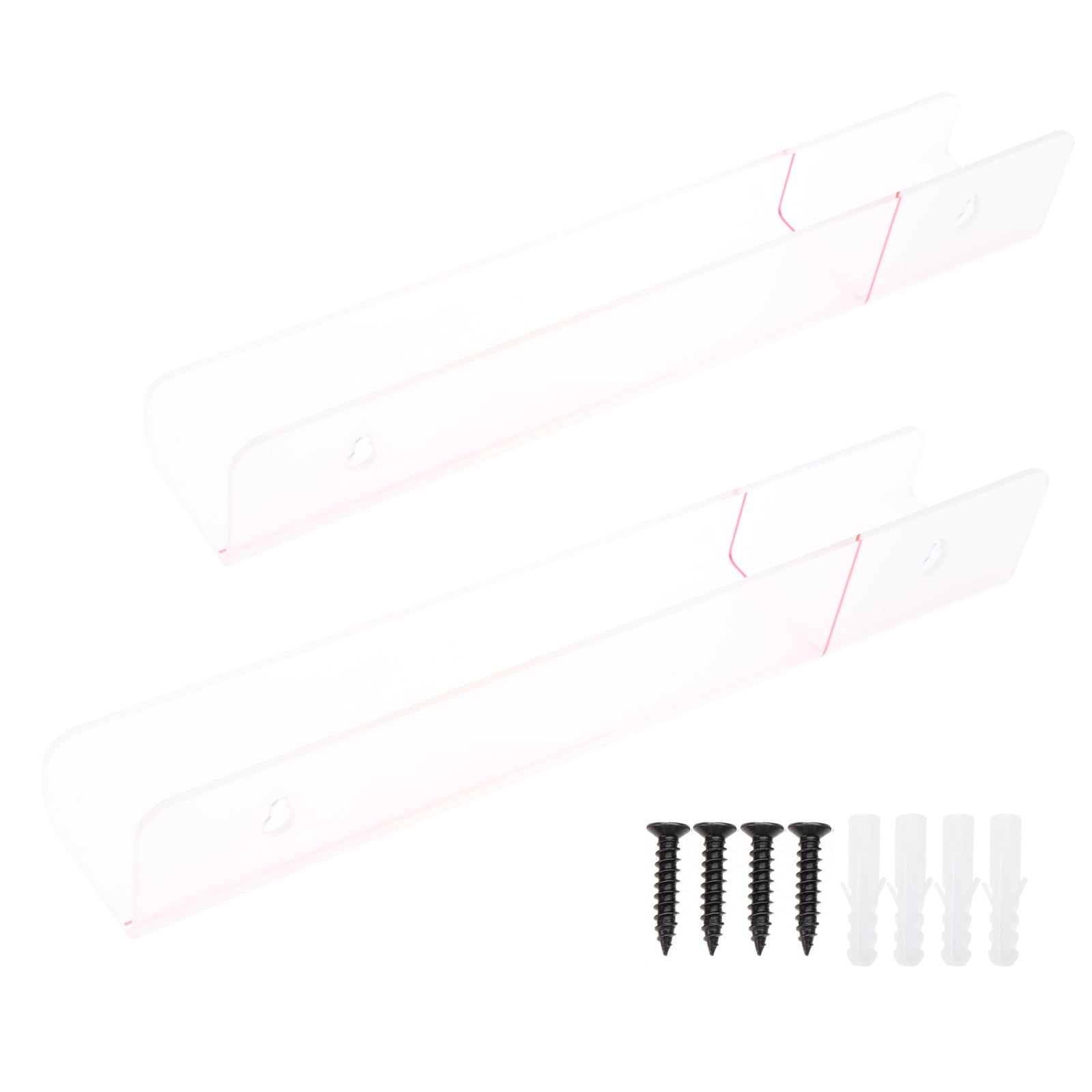 2 Pack Clear Record Shelf Wall Mount ,Acrylic Album Record Holder ...
