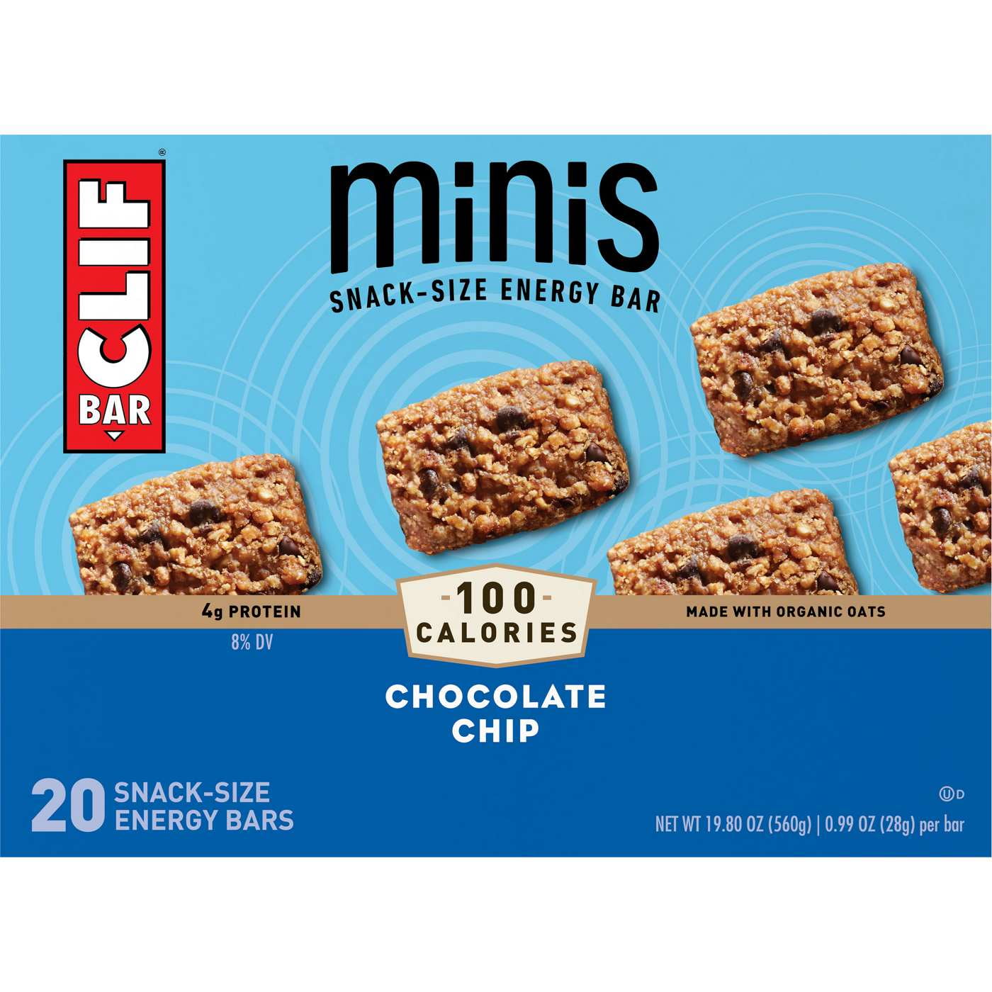 2 Pack Clif Bar Minis Snack-Size Energy Bars - Chocolate Chip - Walmart.com