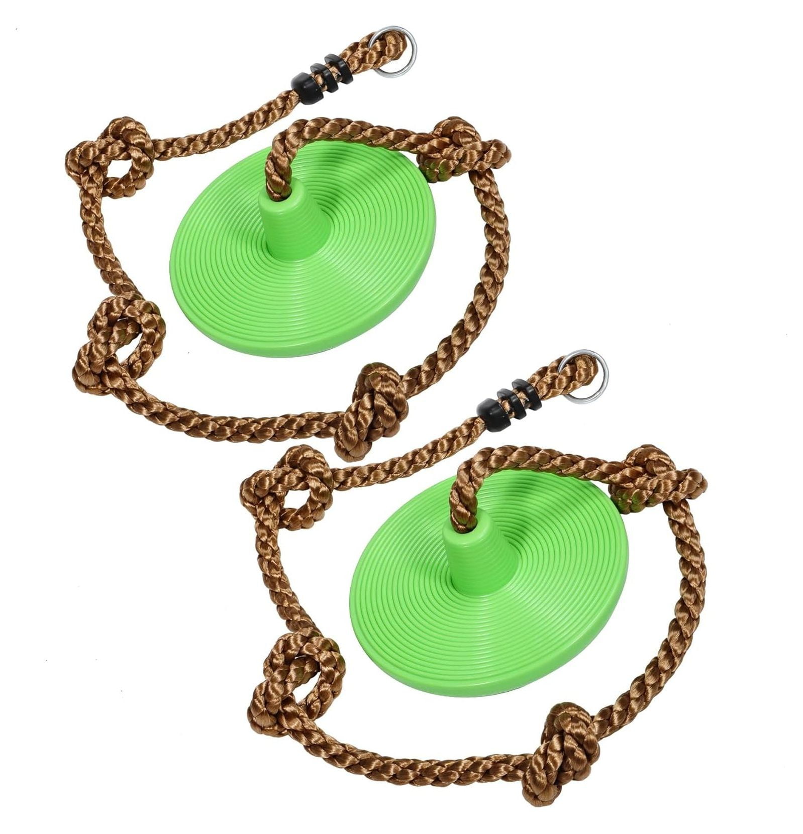2 Pack Climbing Rope for Trees, Heavy Duty Plastic Disc Seat for Kids ...