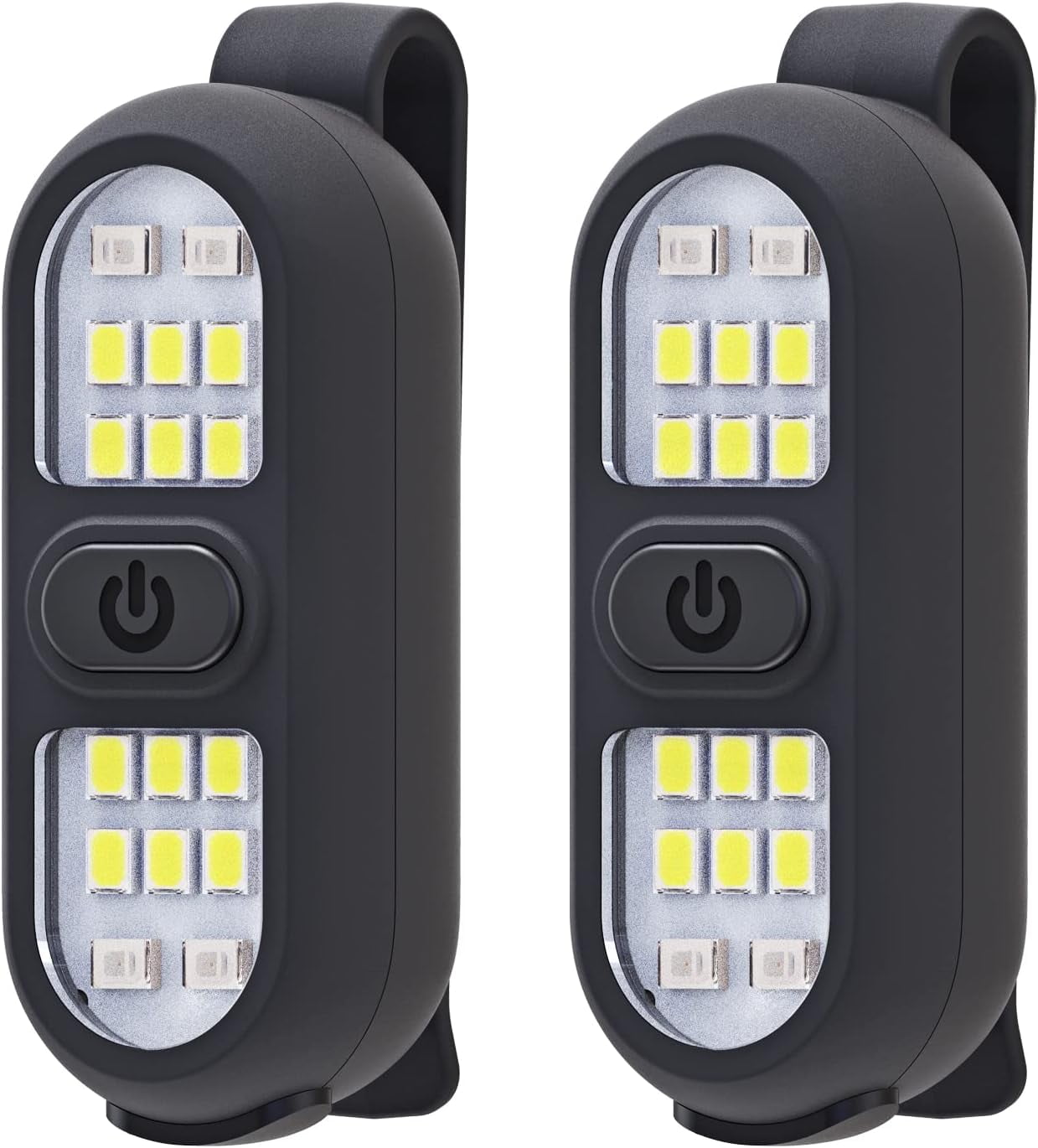 2 Pack Clip on s, Running Light for Runners Rechargeable Safety Lights ...
