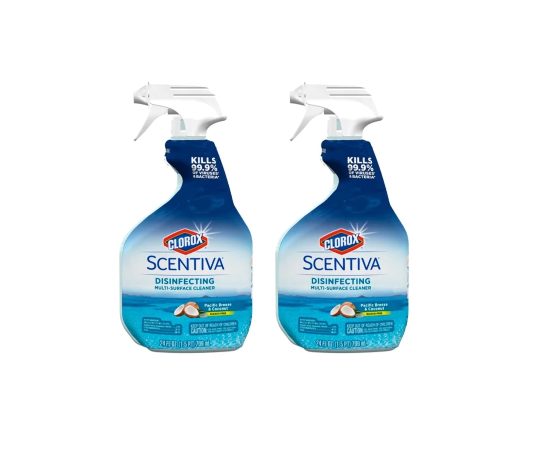 2-Pack - Clorox Scentiva Multi Surface Cleaner, Spray Bottle, Pacific ...