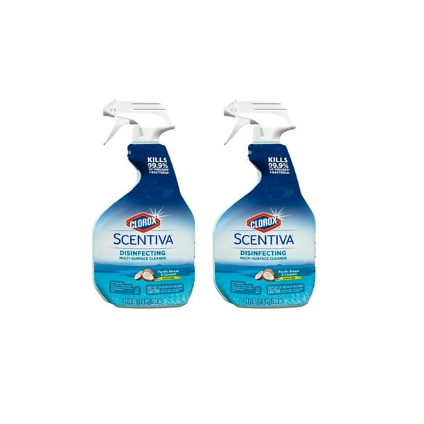 2-Pack - Clorox Scentiva Multi Surface Cleaner, Spray Bottle, Pacific ...