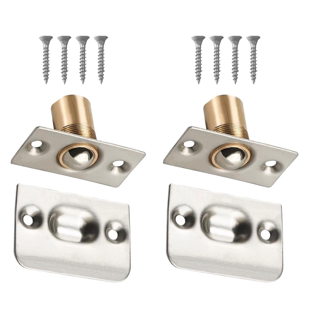 2 Pack Closet Door Ball Catch Holder Latches Hiddens Door Stop Closet ...