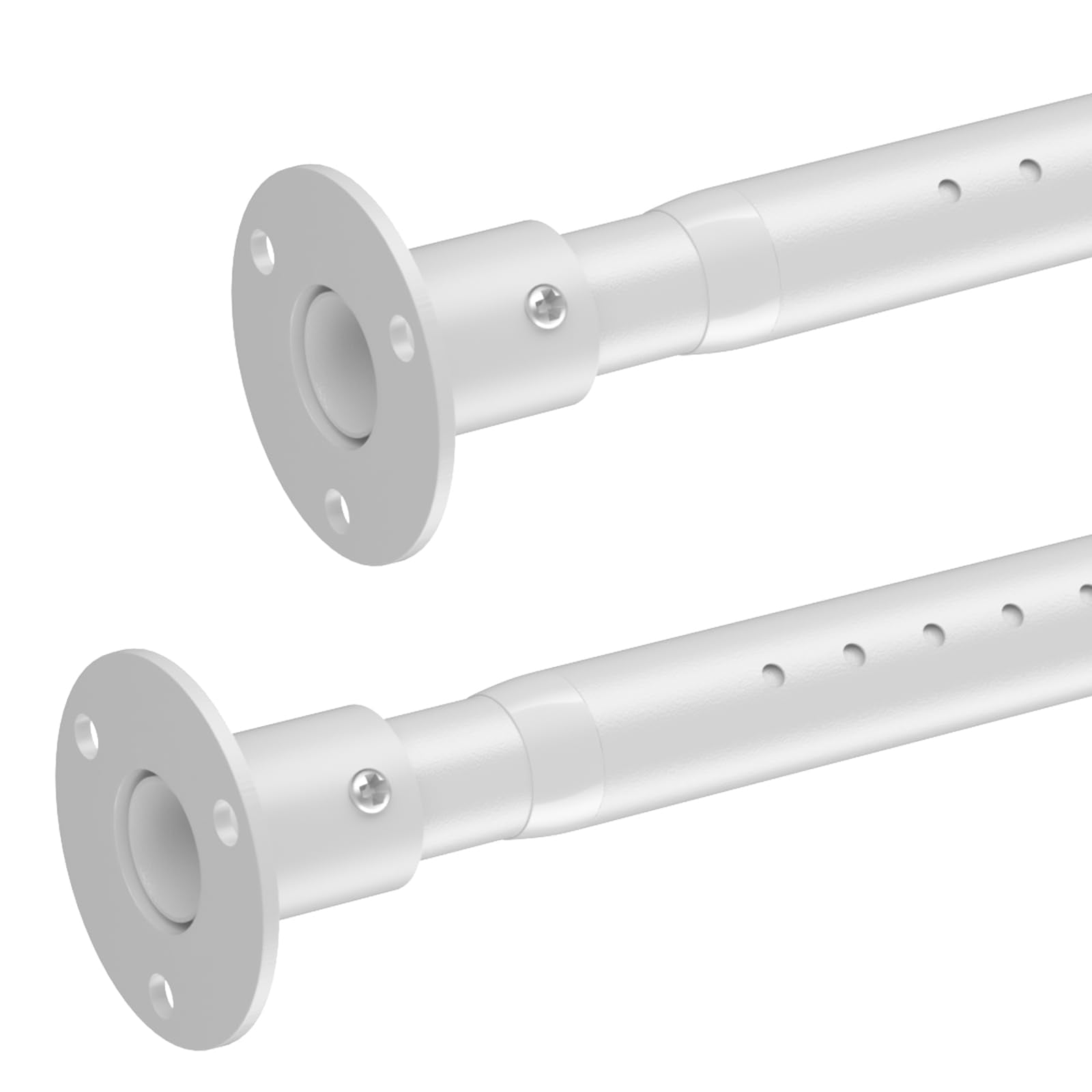 2 Pack Closet Rod,17 to 96 Inch Adjustable Closet Rods for Hanging ...