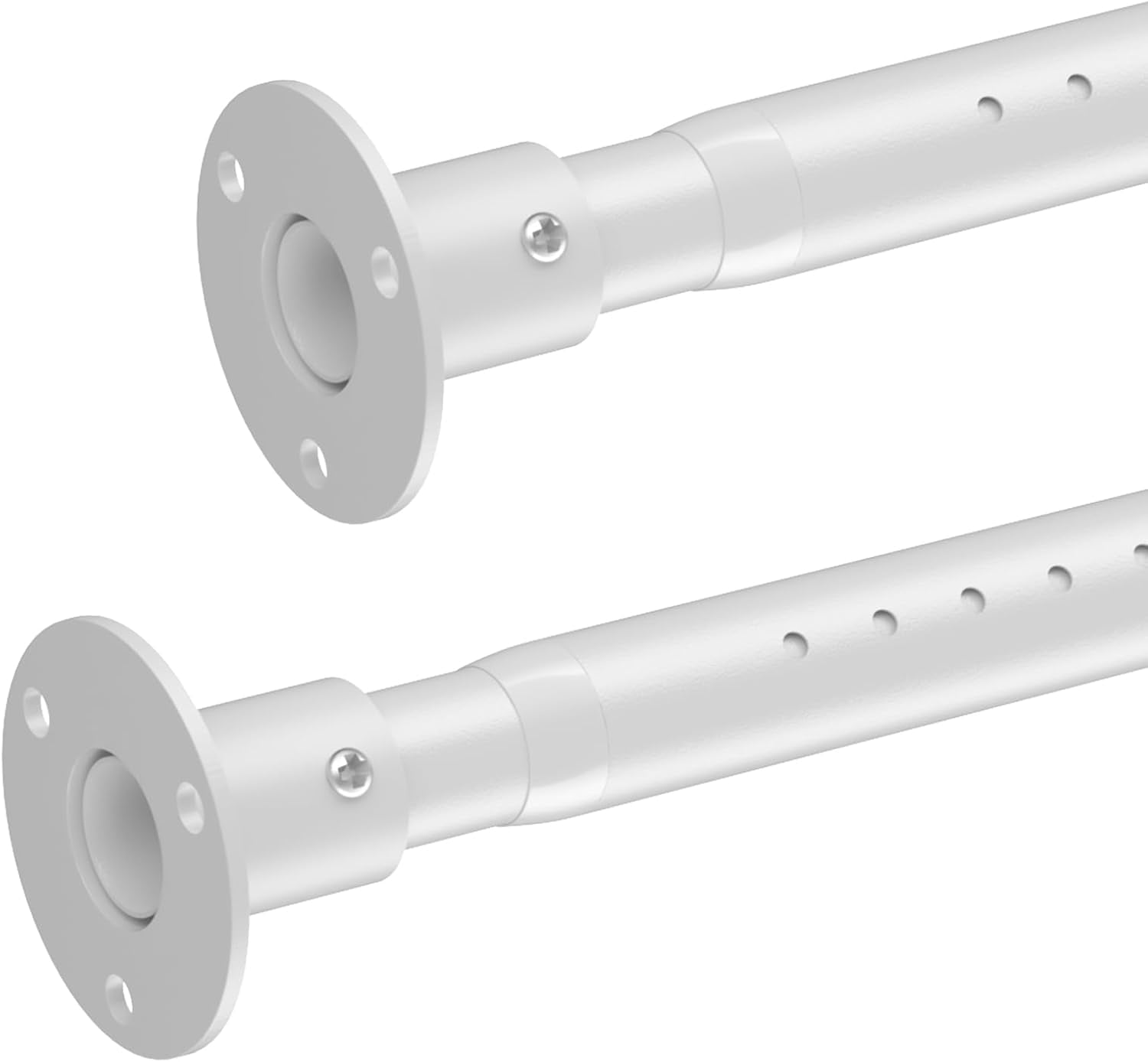 2 Pack Closet Rod,17 to 96 Inch Adjustable Closet Rods for Hanging ...