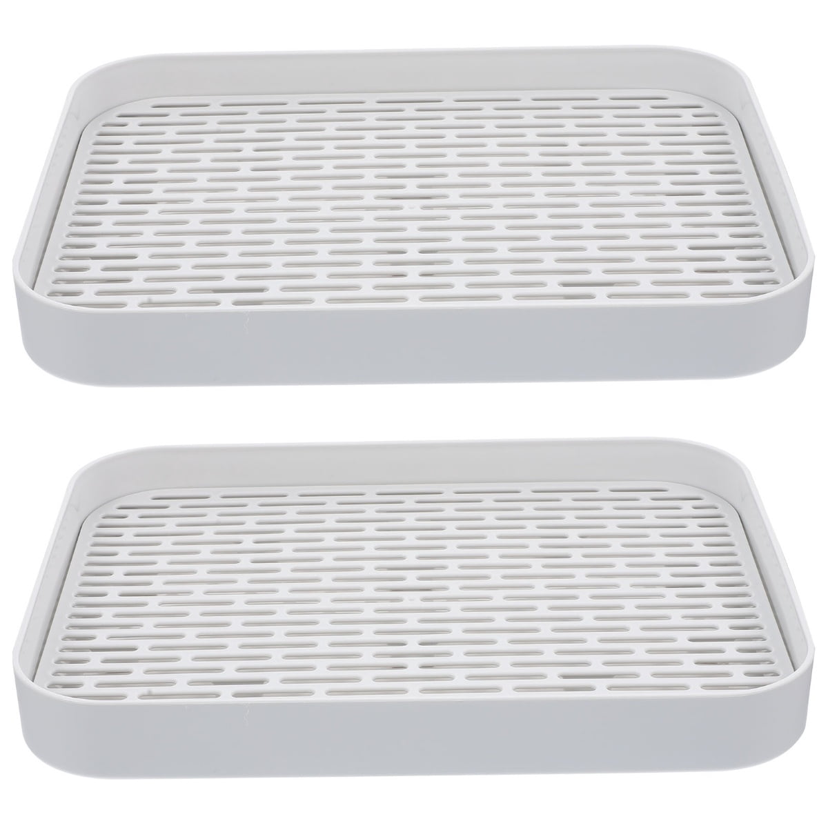 2 Pack Clothes Drying Rack Dish Drainer Board Cutlery Tray Storage ...