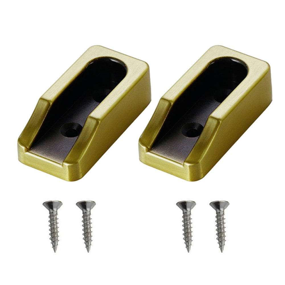 2 Pack Clothes Hanging Rod Holder for Closet Rail Support, Sturdy ...