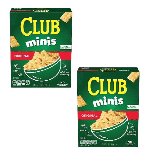 ( 2 Pack ) Club Crackers, Original, Minis 11 Oz - Walmart.com