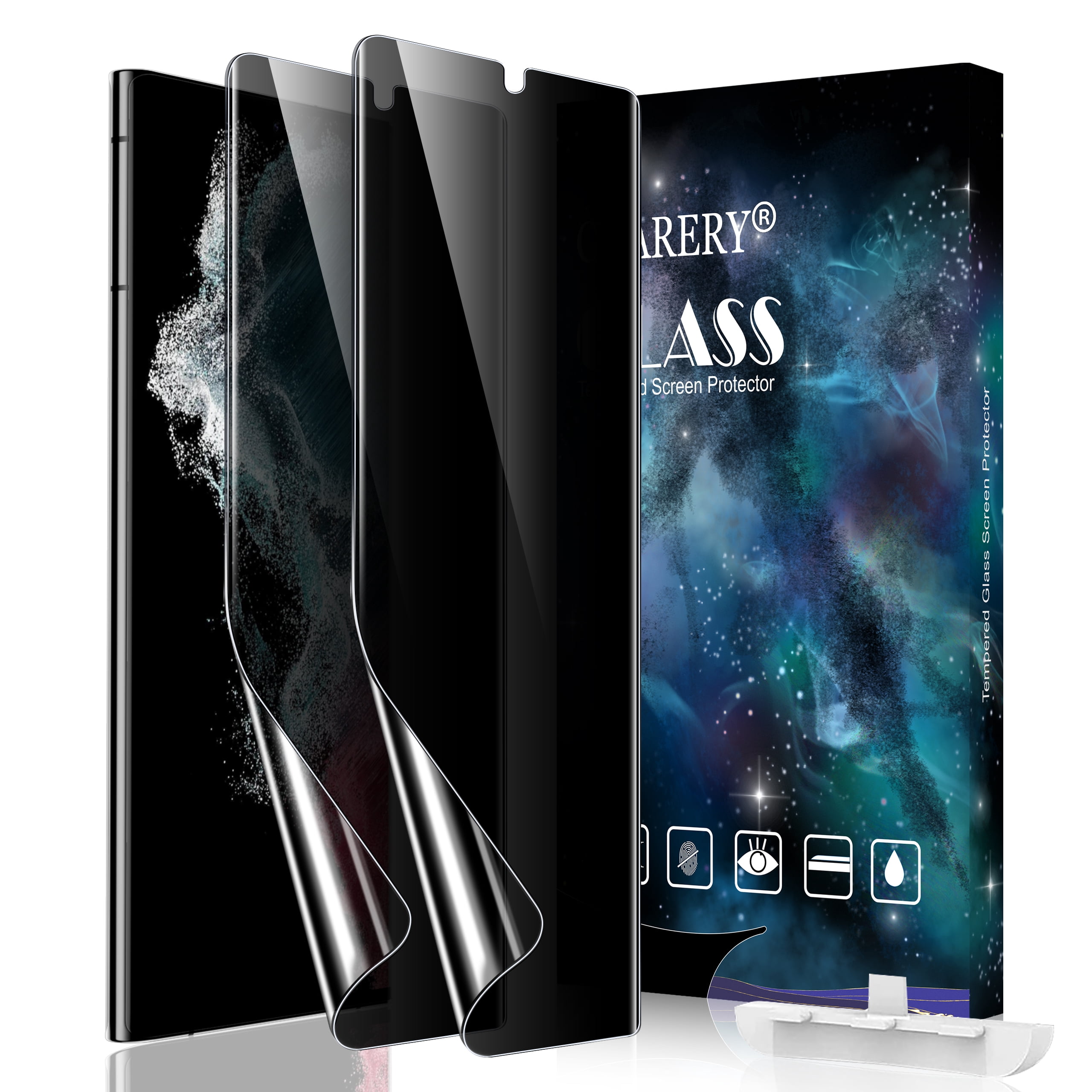 Cnarery [2 Pack] Privacy Screen Protector for Galaxy S22 Ultra ...