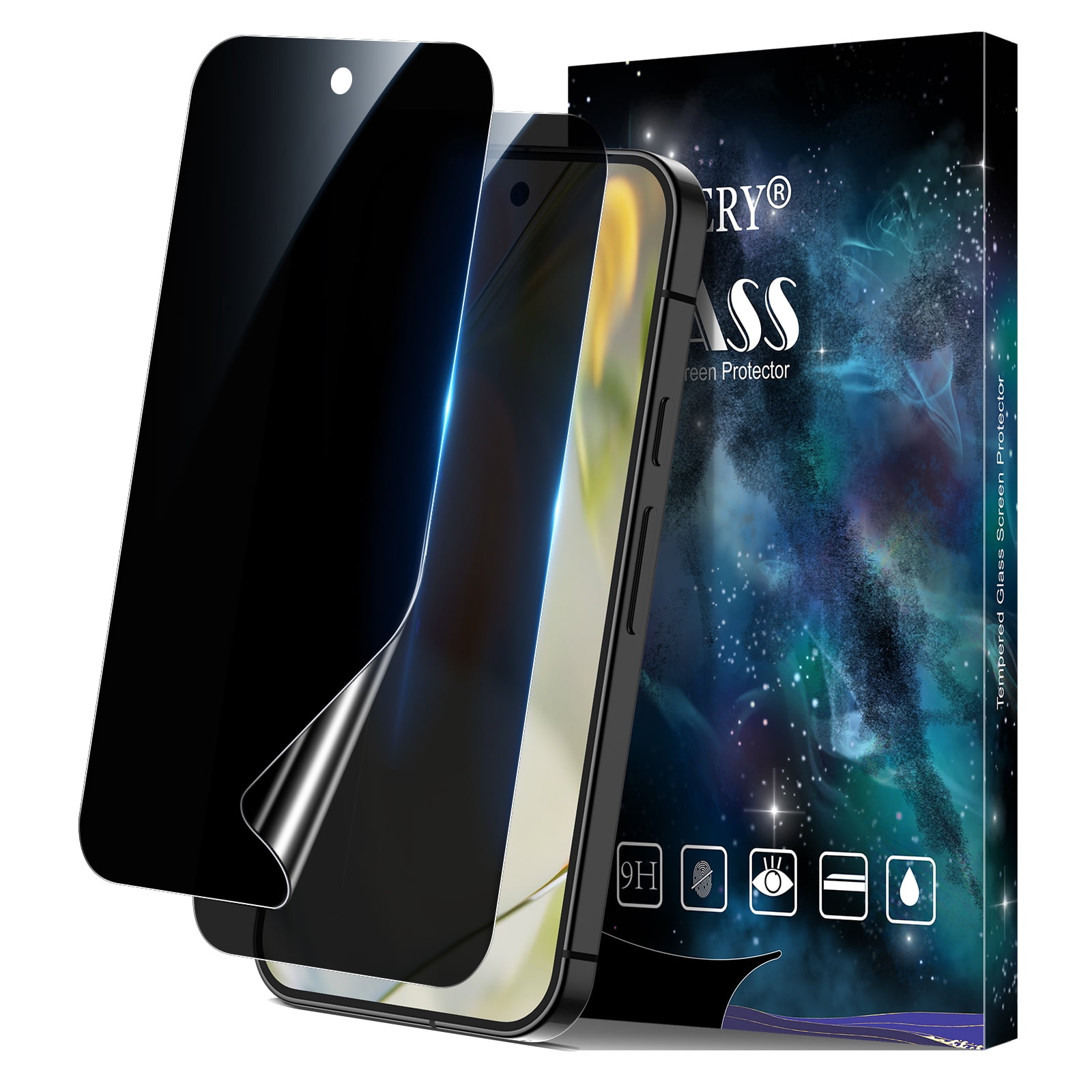 [2 Pack] Cnarery Privacy Screen Protector for Google Pixel 9 ...