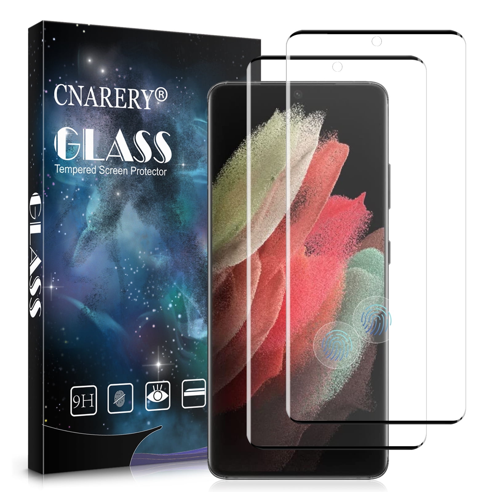 [2 Pack] Cnarery Samsung Galaxy S21 Ultra Screen Protector 6.8 Inch, 9H ...