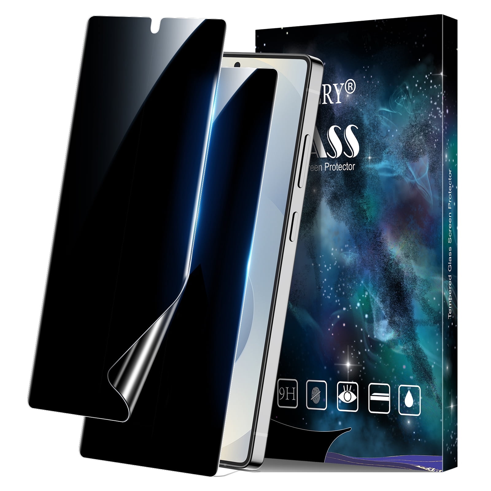 [2 Pack] Cnarery Samsung Galaxy S25 Privacy Screen Protector Flexible ...