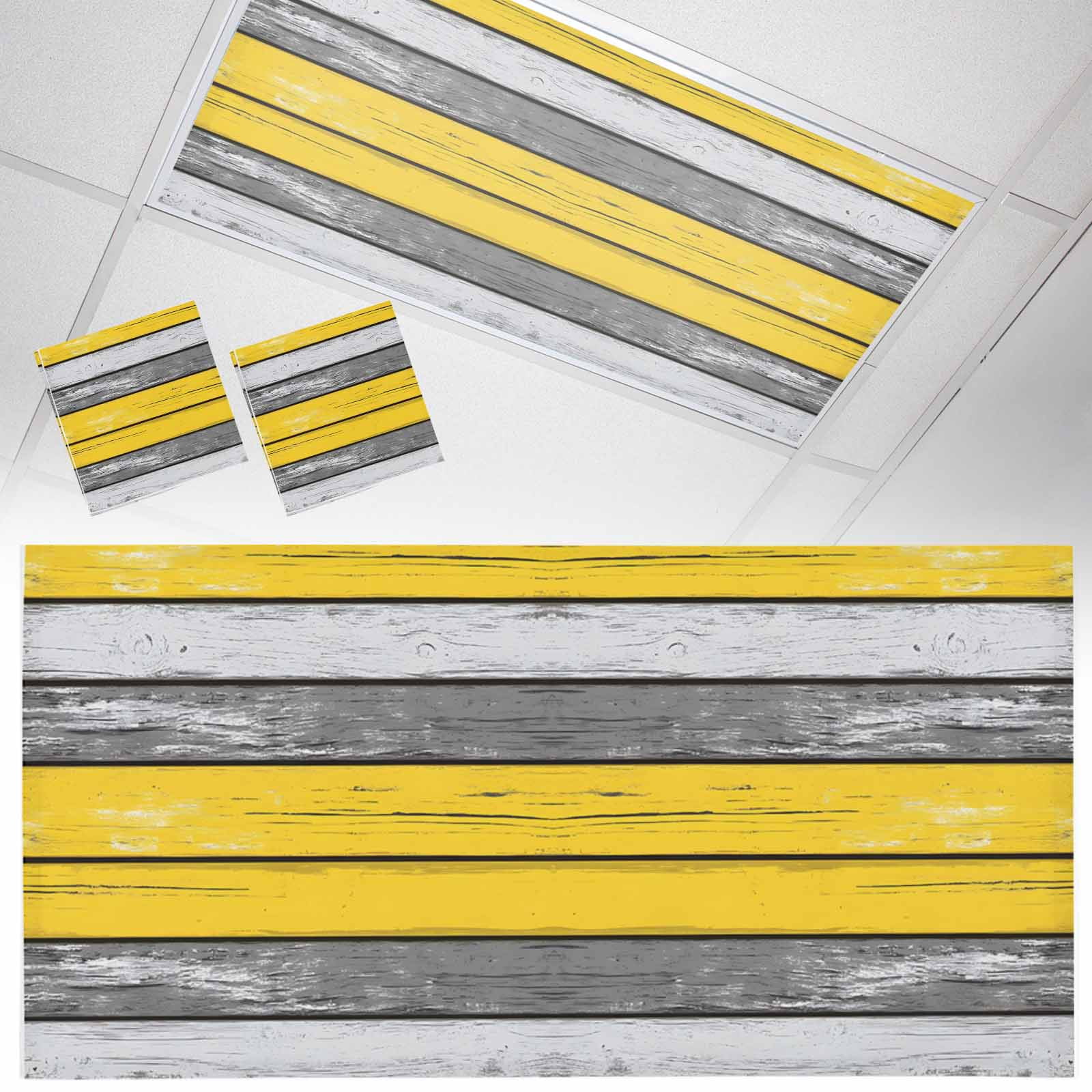 2 Pack Coastal Style Fluorescent Light Covers for Ceiling Lights Retro ...
