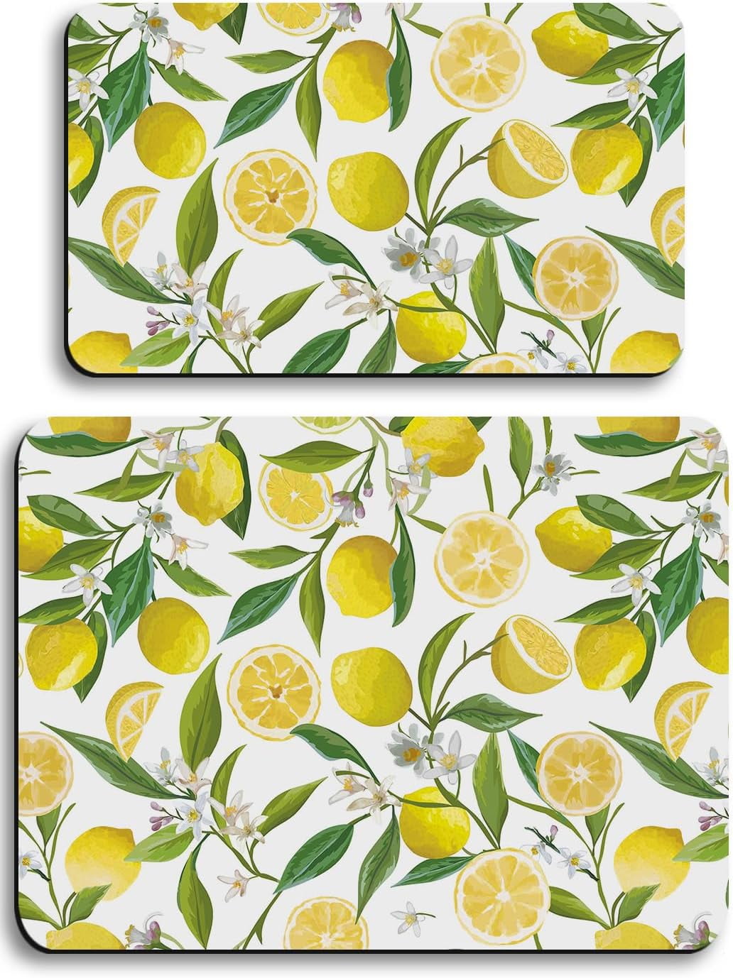 2 Pack Coffee Maker Mat for Countertops, Dish Mat Drying Kitchen Mat ...