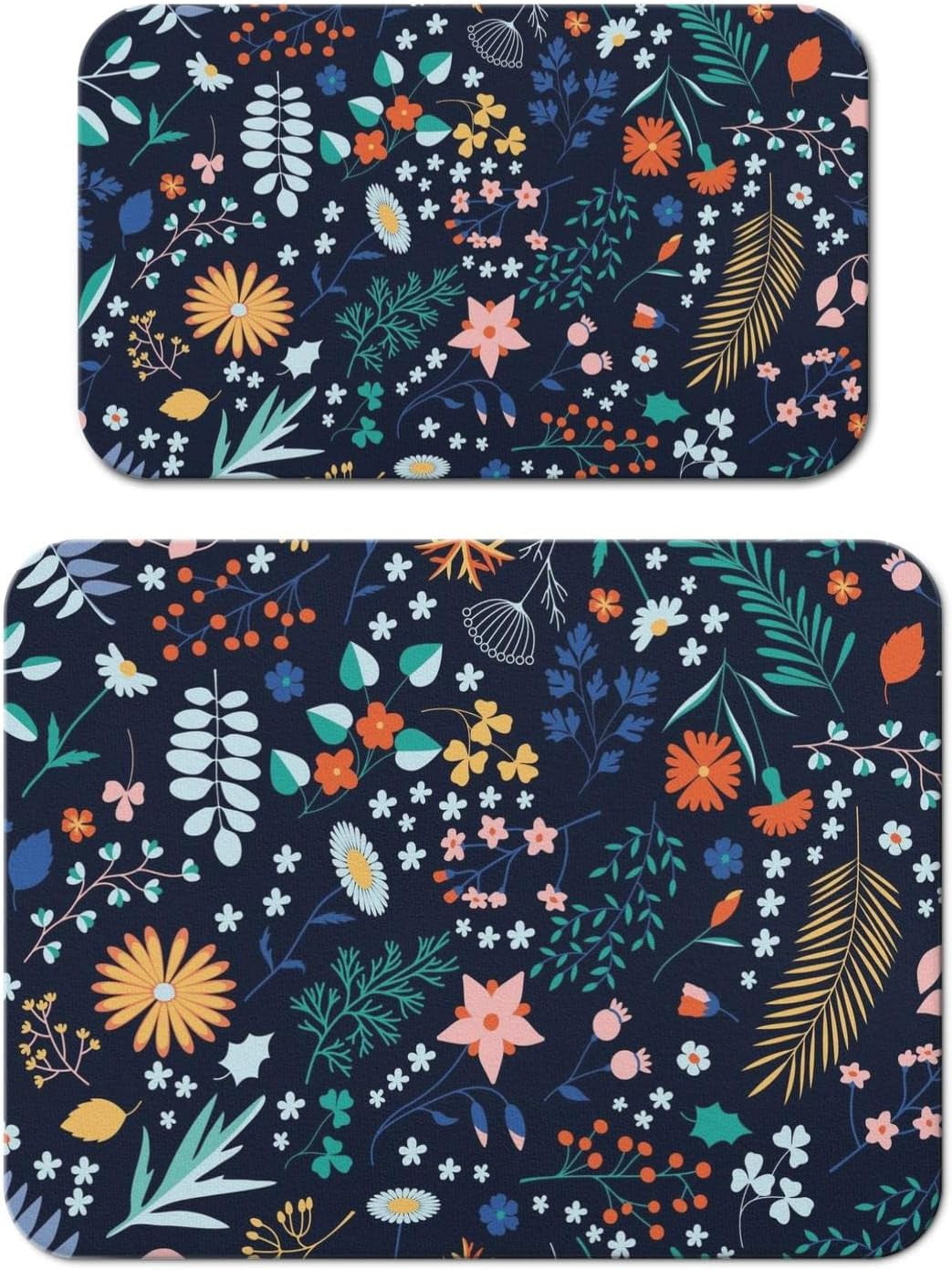 2 Pack Coffee Maker Mat for Countertops, Dish Mat Drying Kitchen Mat ...