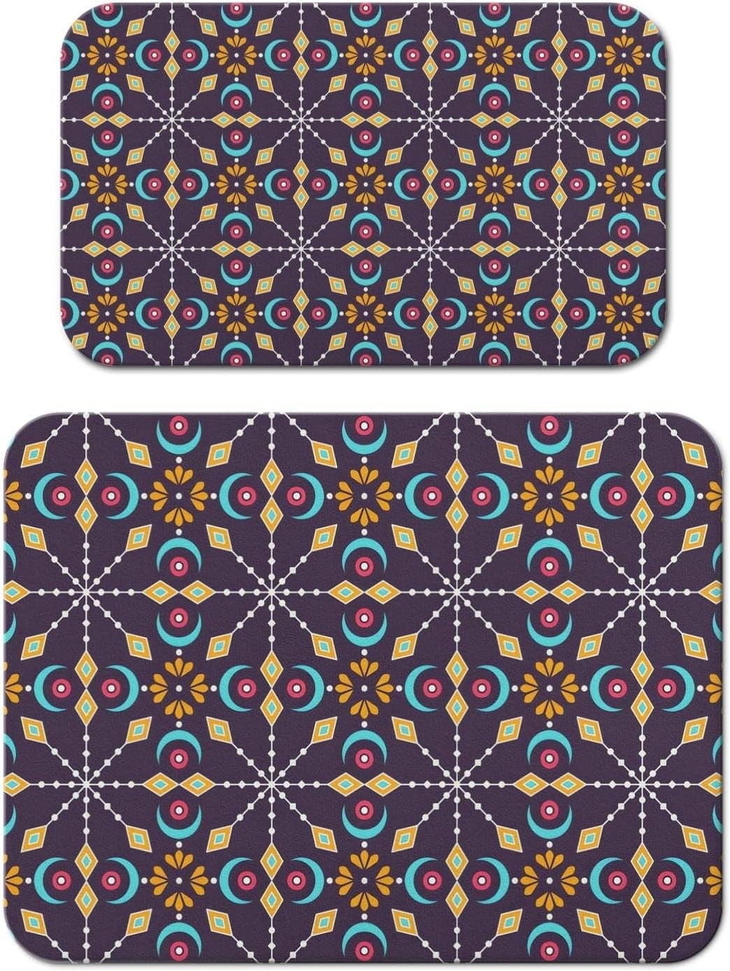 2 Pack Coffee Maker Mat for Countertops, Dish Mat Drying Kitchen Mat ...