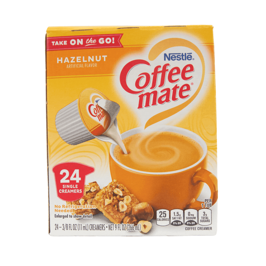 ( 2 Pack ) Coffee-Mate Nestle Hazelnut Liquid Creamer Singles, 24 ...