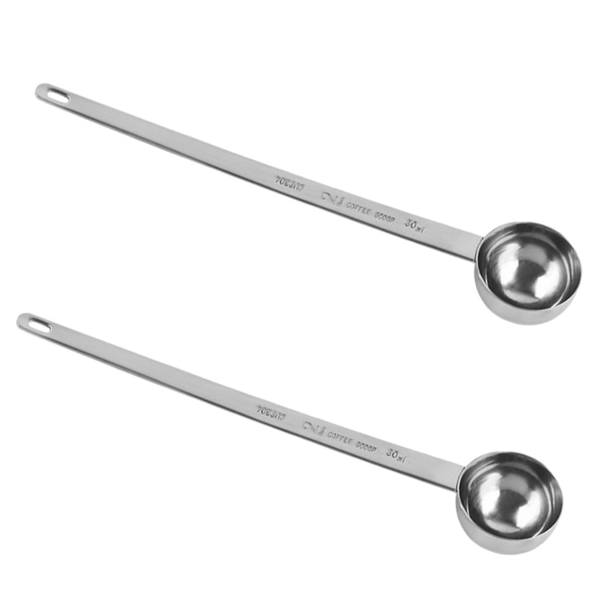 2 Pack Coffee Scoop, Tablespoon Measure Poon, Stainless Steel Long ...
