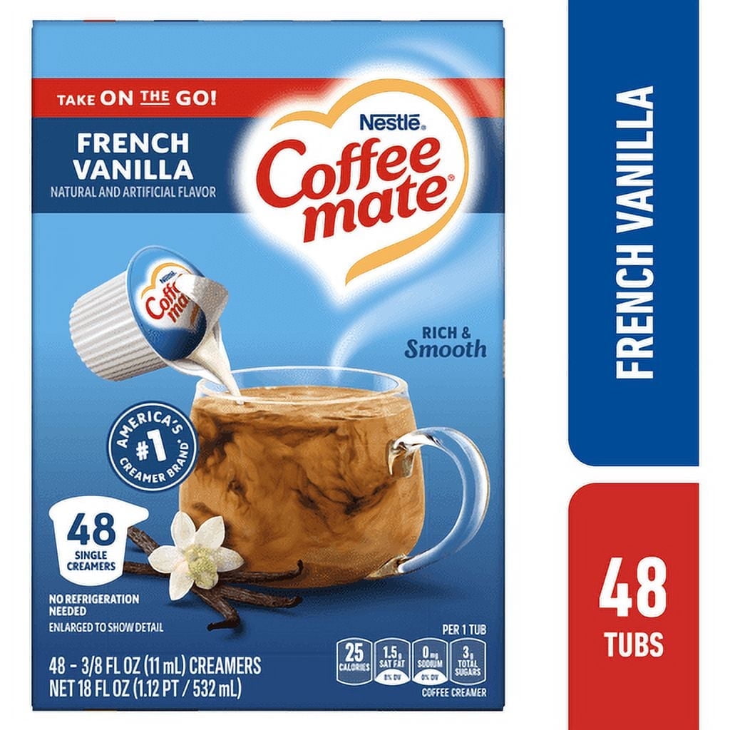 ( 2 Pack ) Coffee mate NESTLE French Vanilla Tubs ( 48 Count Box ...