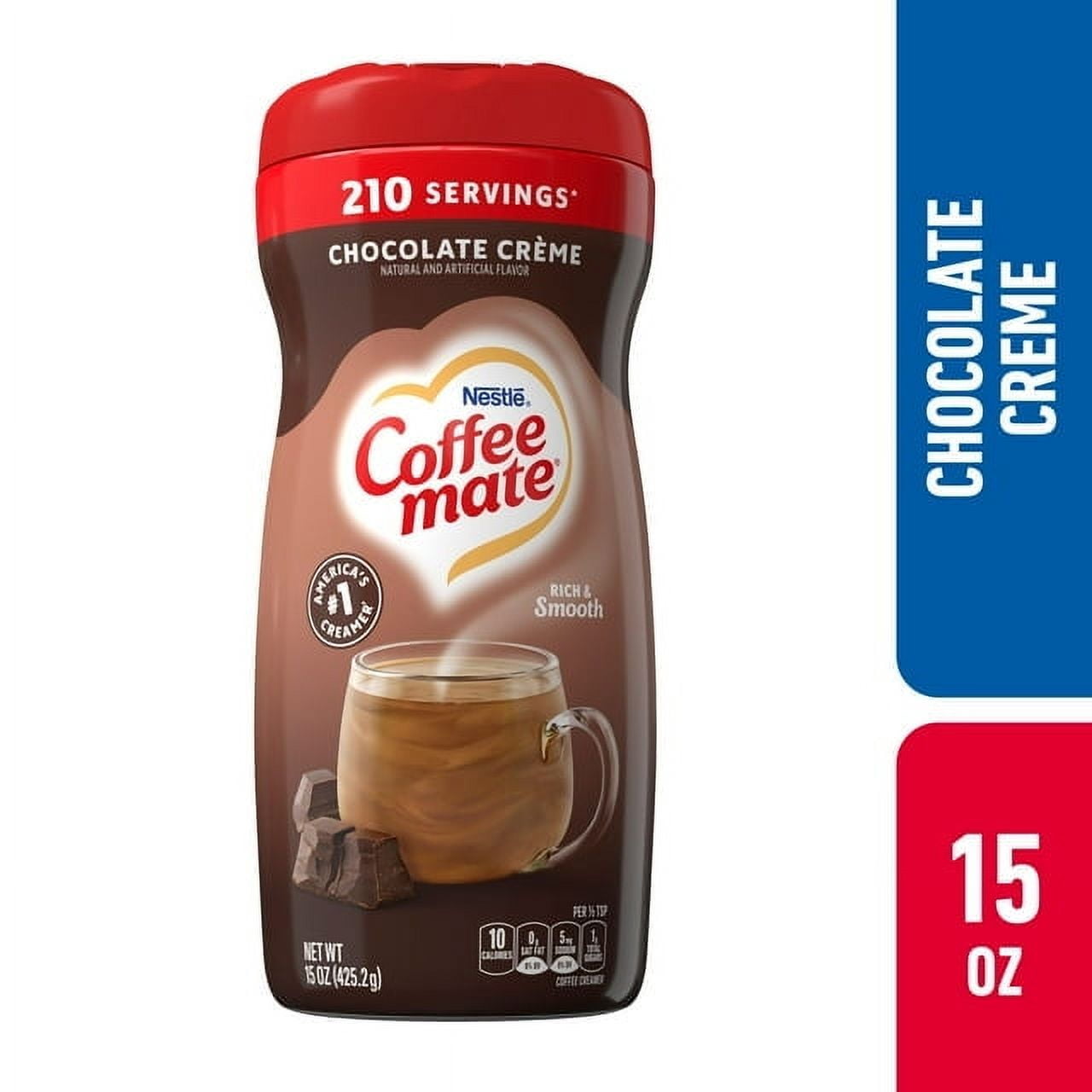 ( 2 Pack ) Coffee mate Nestle Creamy Chocolate Creamer - 15oz - Walmart.com