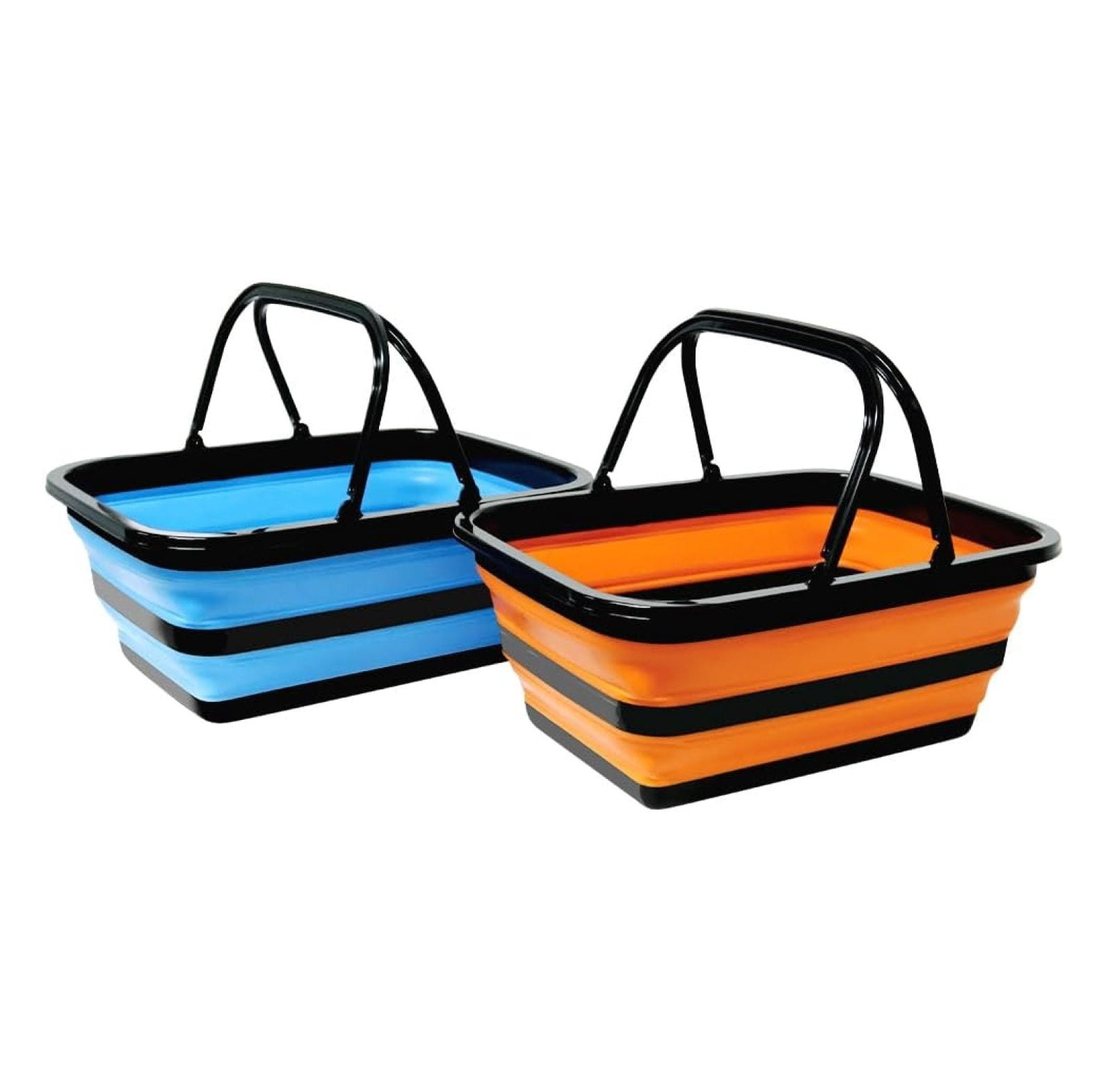 2 Pack Collapsible Sink Picnic Basket with Handle 3.93 Gal/15L Each ...