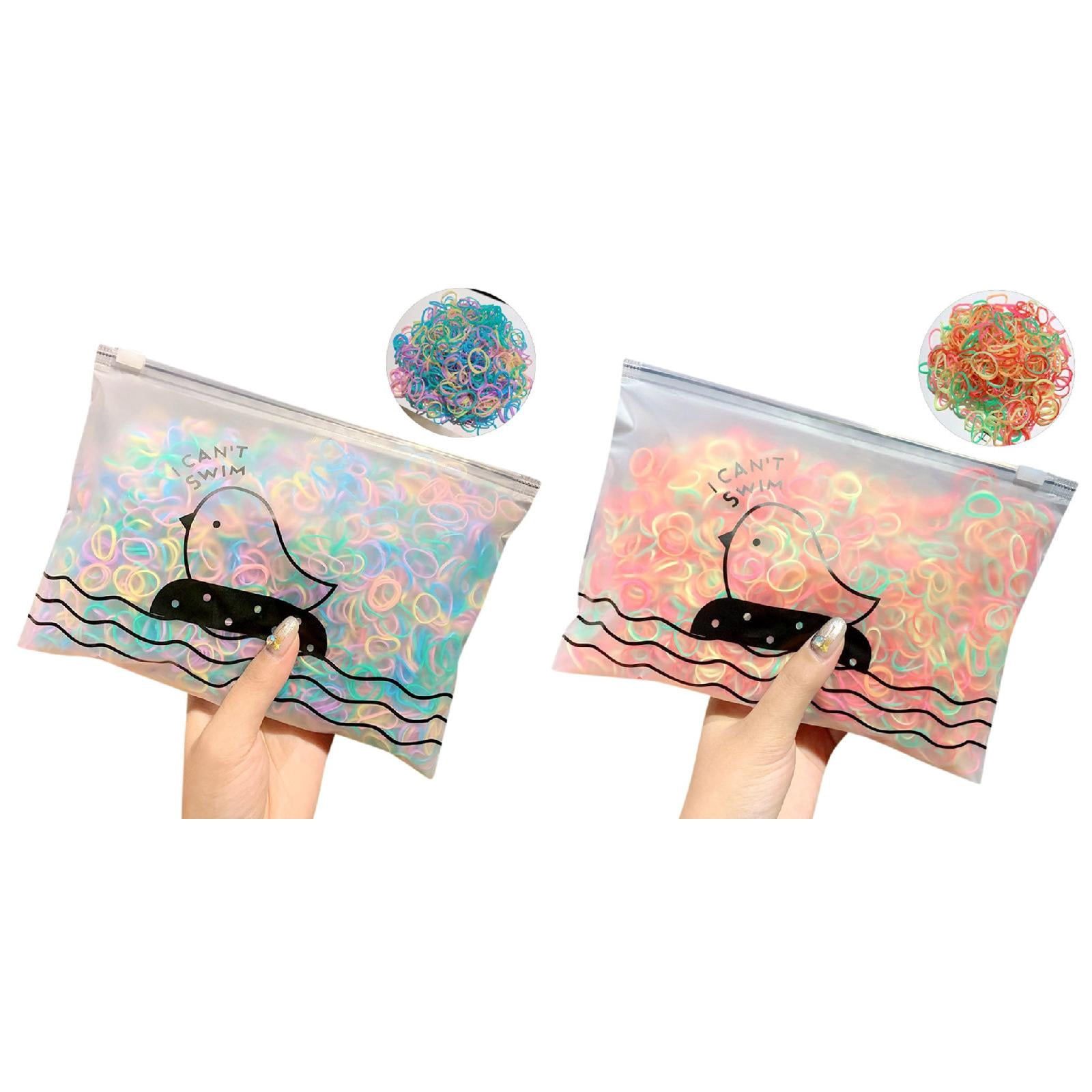 (2-Pack) Colorful Girl Band Pack Chalk Color Hair Band Hair Rubber ...