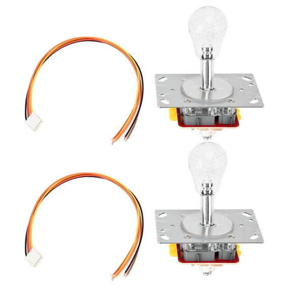 2-Pack Colorful Light-Up Joysticks, Sensitive & Flexible Arcade Game ...