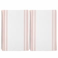 2 Pack Colorful Stripes Kitchen Towels Pink Wood Texture White ...